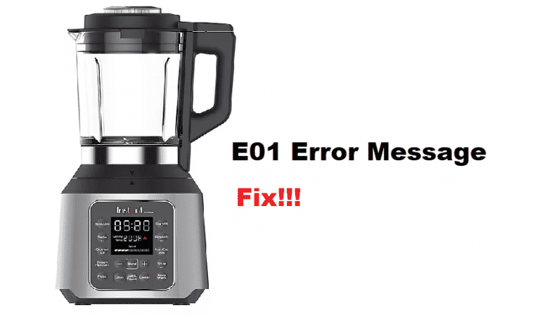 3 Ways To Fix Instant Pot Ace Blender E01 Error Message - Miss Vickie
