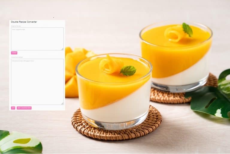 Double Recipe Converter - Miss Vickie