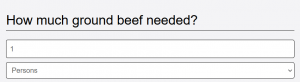 Ground Beef Per Person and Portion Calculator - Miss Vickie